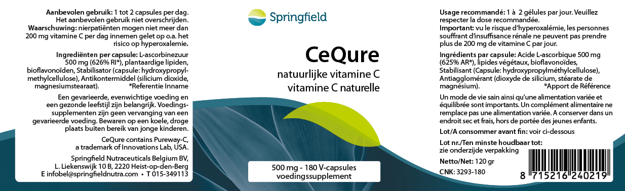 CeQure | BE | 180 capsules | 524021 | Bonusan